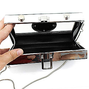 Rebecca US Rebecca Women Retro Radio Shape Crossbody Bag PU Leather Vintage Top Handle Handbag Purse (X-White)