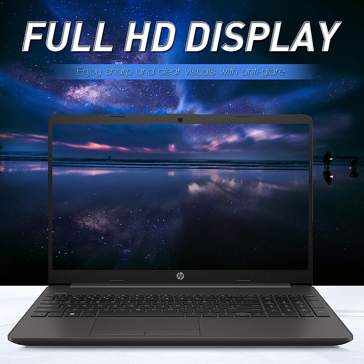 HP Pavilion Laptop (2022 Model), 15.6"" HD Display, Intel Celeron Quad-Core Processor, 8GB DDR4 RAM, 128GB SSD, Online Conferencing, Webcam, HDMI, WiFi, Bluetooth, Windows 11, Scarlet Red