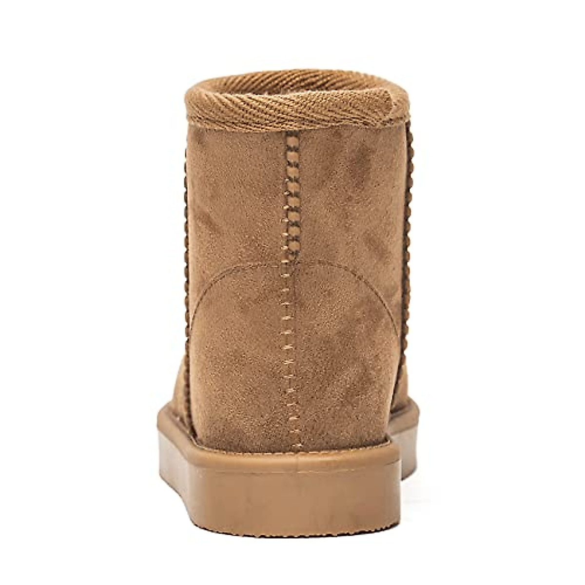 DKSUKO Kid 's Classic Waterproof Snow Boots Toddler Winter Boots(Chestnut Short Big Kid 1.5)