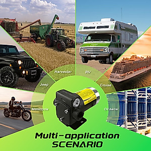 110V Automatic Gasoline Fuel Transfer Pump with Forward and Reverse Pumping, 2.3/3.7 GPM Portable Self-priming Fuel Oil Transfer Pump for Gasoline, Diesel, Kerosene, Biodiesel and More