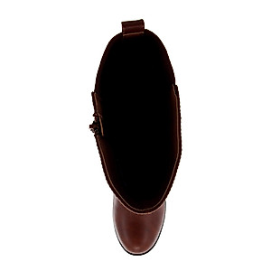 NAUTICA Girls Riding Boots for Little Equestrian - Stylish Knee High Fashion Boots for Toddler and Big Kids - Brown Horseback Adventure in Every Step -Everes-Cognac-2