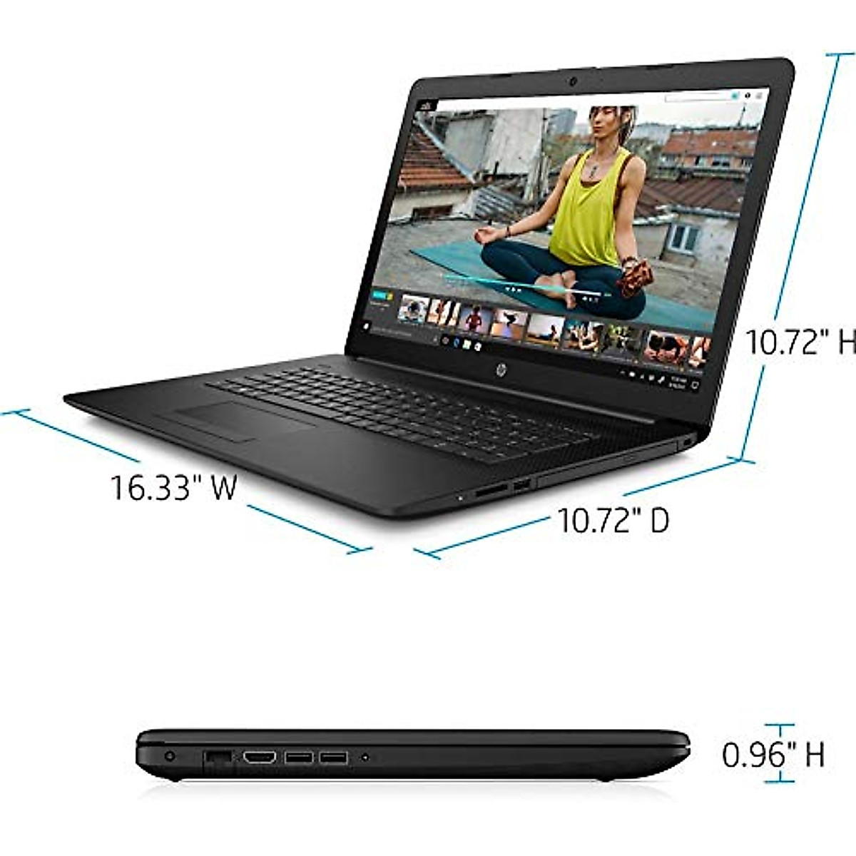 HP 2020 Newest 17.3 Inch Flagship Laptop Computer (8th Gen Intel Core i5-8265U 3.9GHz, 16GB RAM, 512GB SSD, Intel HD 620, WiFi, Bluetooth, DVD, Windows 10)