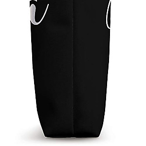 Rebecca Name Personalized Floral Pink Black Women Girls Gift Tote Bag