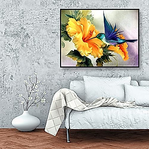 Cross Stitch Kits,Birds Cross Stitch Kits Stamped Cross Stitch for Beginners, Arts and Crafts Embroidery Kits for Home Decor 12x16Inch