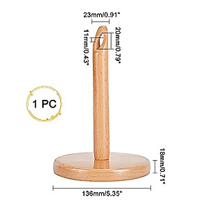 arricraft Wood Yarn Holder, Crochet Wooden Frame with Hole, Knitting Tool for Knitting Craft