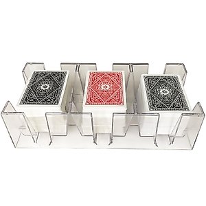 Yuanhe 9 Deck Clear Canasta Playing Card Tray