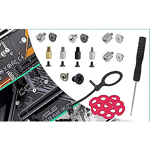 Akuoly M.2 SSD Screw Set PC Motherboard Screws Spacers for Asus Gigabyte ASRock Msi Motherboards, 21pcs