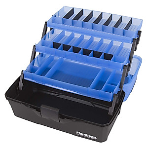 Flambeau Outdoors Classic Tray Tackle Box Bundle - Frost Blue/Black and Frost Green/Black