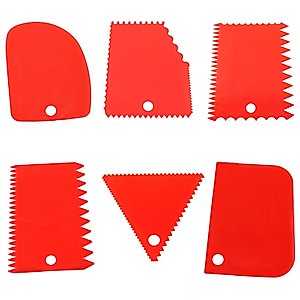 Haidong-Plastic Clay Scraper Set Knife Industrial Clay Scraper DIY Tools Carving Tools Pottery tools-6PCS