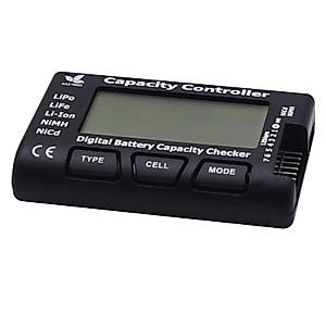 Blomiky 5 in 1 Lipo Li-ion Life NiCd NiMH Battery Cell Capacity Percentage Checker Voltage Tester Battery Balancer Cell Meter 7
