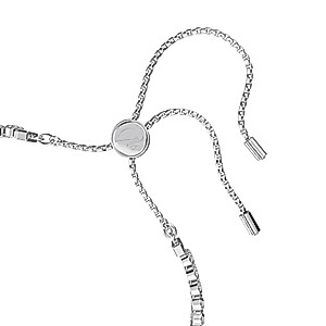 Swarovski Sparkling Dance Collection Women's Tennis Bracelet, White Crystals with Rhodium Plated Chain