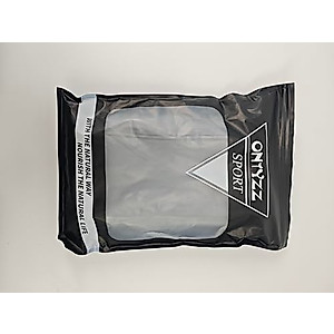 ONTYZZ Large Pencil Case with Double Zipper Multiple Compartment Pencil Pouch Durable Cosmetic Bag for Work Cosmetic Storage Black