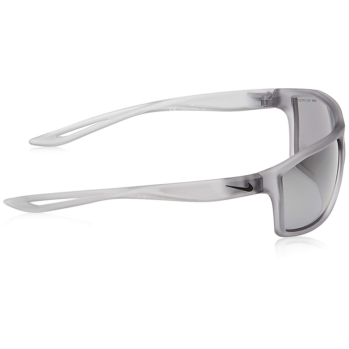 Nike Legend S Rectangular Sunglasses, Matte Cool Grey/Black, 60 mm