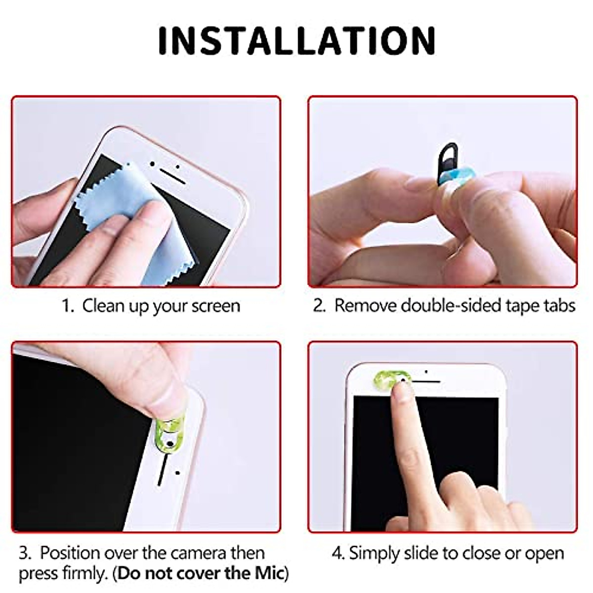 Webcam Cover 8 Packs, Ultra-Thin Camera Cover Privacy Protector, Cover Slide for Laptop/Mac/MacBook Air/iPad/iMac/PC/Phone Webcam Covers Laptop Accessories (Flowers)