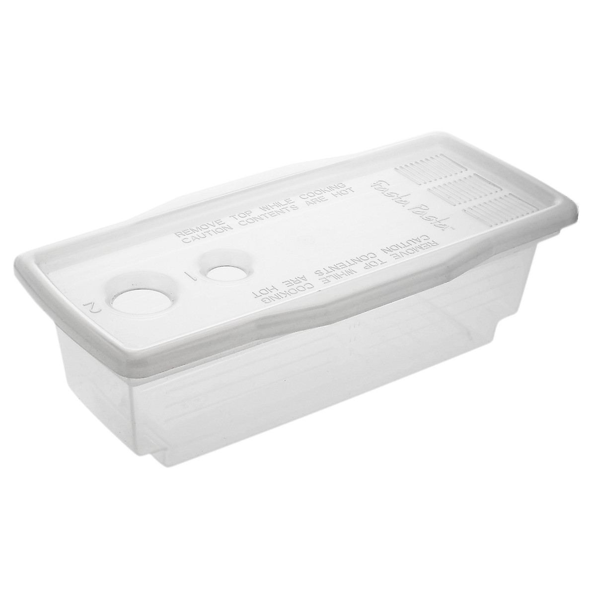 Microwave Pasta Cooker- Original Fasta Pasta w Spiral Cookbook- Microwave Spaghetti Cooker Quickly Cooks Up to 4 Servings- No Mess, Sticking or Waiting For Boil- Perfect Al Dente Pasta