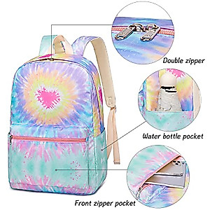 CAMTOP Girls Backpack with Lunch Box set Teen Backpack for School Bookbag