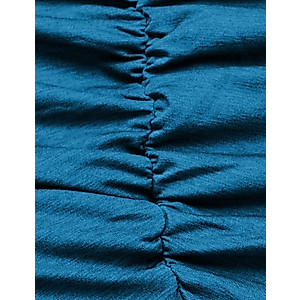 JCZHWQU Athletic Dress for Women 2021, Ladies Fall Casual Long Sleeve Round Neck Slim Fit Irregular Hem Yoga Tee Jersey Soft Breathable Fast Dry Knitted Lounging Running Golf Tennis Dress Blue M