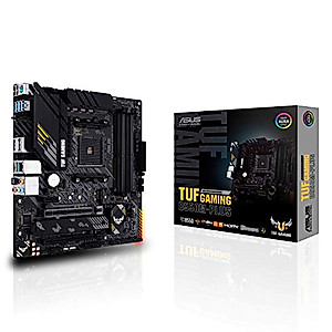 ASUS TUF Gaming B550M-PLUS AMD AM4 (3rd Gen Ryzen™) Micro ATX Gaming Motherboard (PCIe 4.0, 2.5Gb LAN, BIOS Flashback, HDMI 2.1, USB 3.2 Gen 2, Addressable Gen 2 RGB Header and Aura Sync)