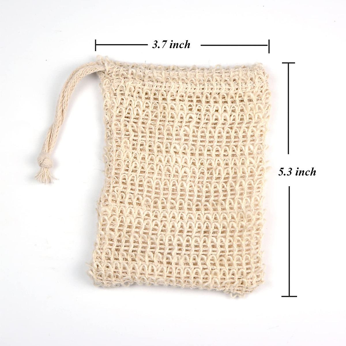 ZEPELOFFY Soap Bag,5 Packs Bar Soap Pouch,Sisal Soap Saver Bags Mesh for Exfoliating, Shower,Scrubber