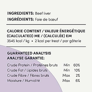 Crumps' Naturals Beef Liver Bites For Pets, 4.8-Ounce