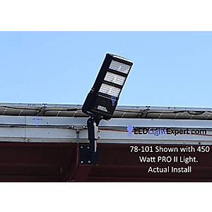 Wall Bracket for Slip Fit Lights (Wall Mount Bracket to Slip Fit Mount (2 3/8inch) Wall Mount Bracket for Pole Lights– Straight Arm Style