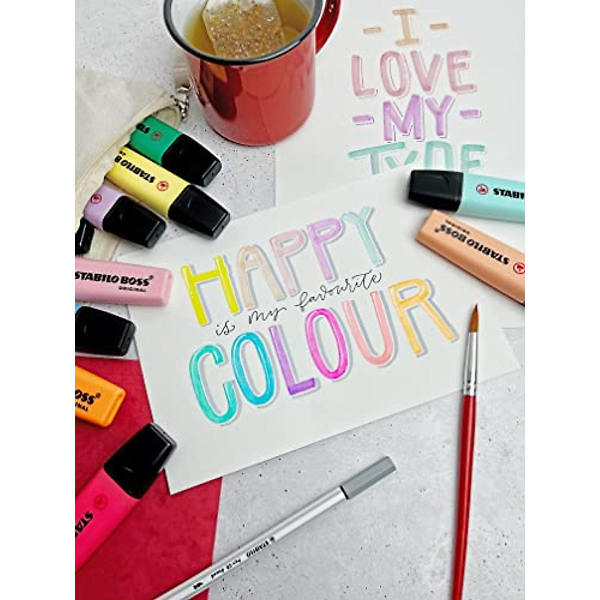 STABILO BOSS Original Pastel Highlighter, Dusty Grey