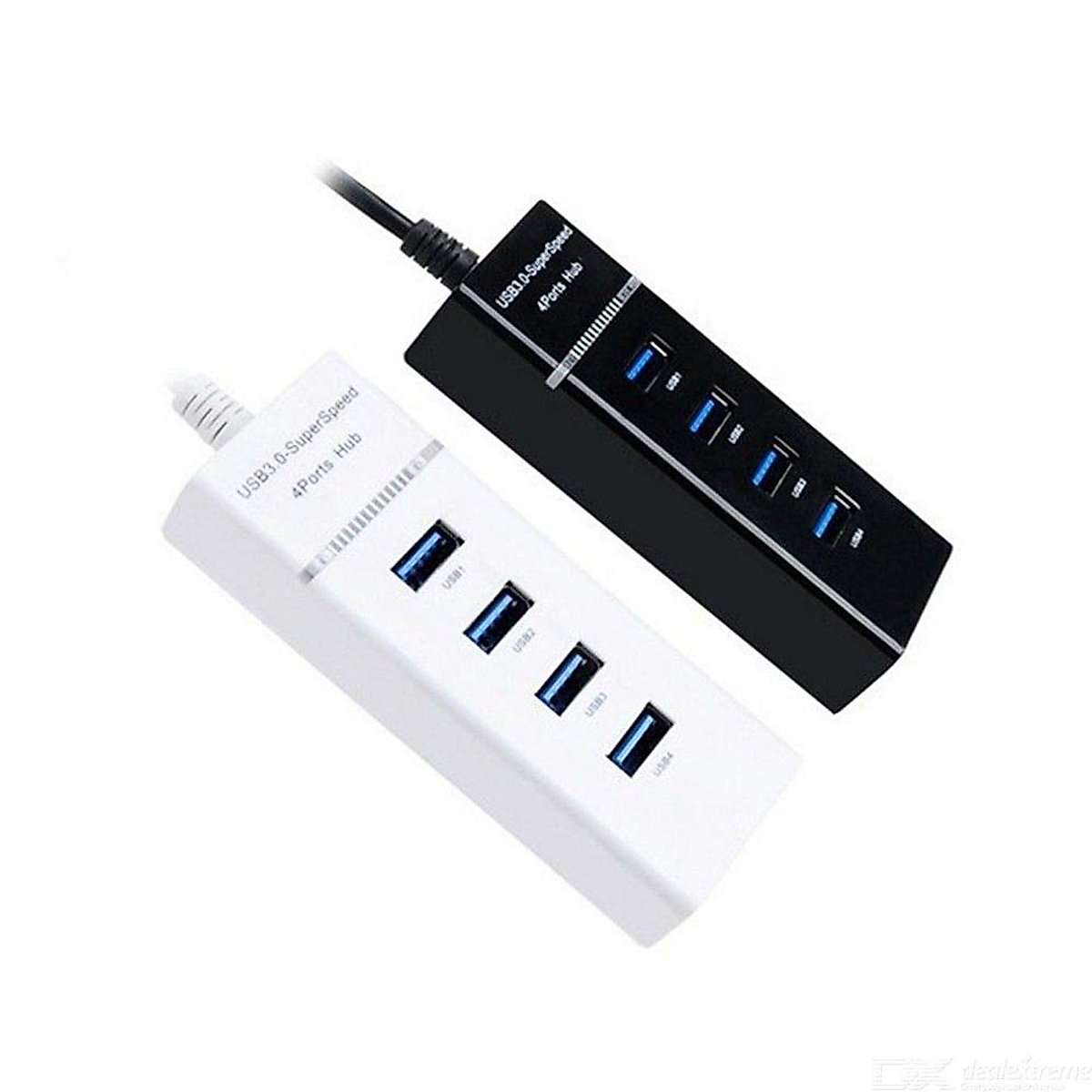 WJCCY USB3.0 Extender Multi-Port USB 1 to 4 Cable Adapter Laptop Hub Docking Station 4-Port Hub with 5Gbps Data Transmission Speed (Color : Black)