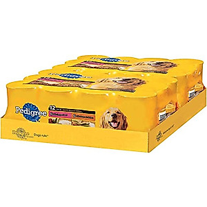 Pedigree Meaty Ground Dinner Multipack Chicken And Beef Dog Food 13.2 Ounces (Two 12-Can Cases)