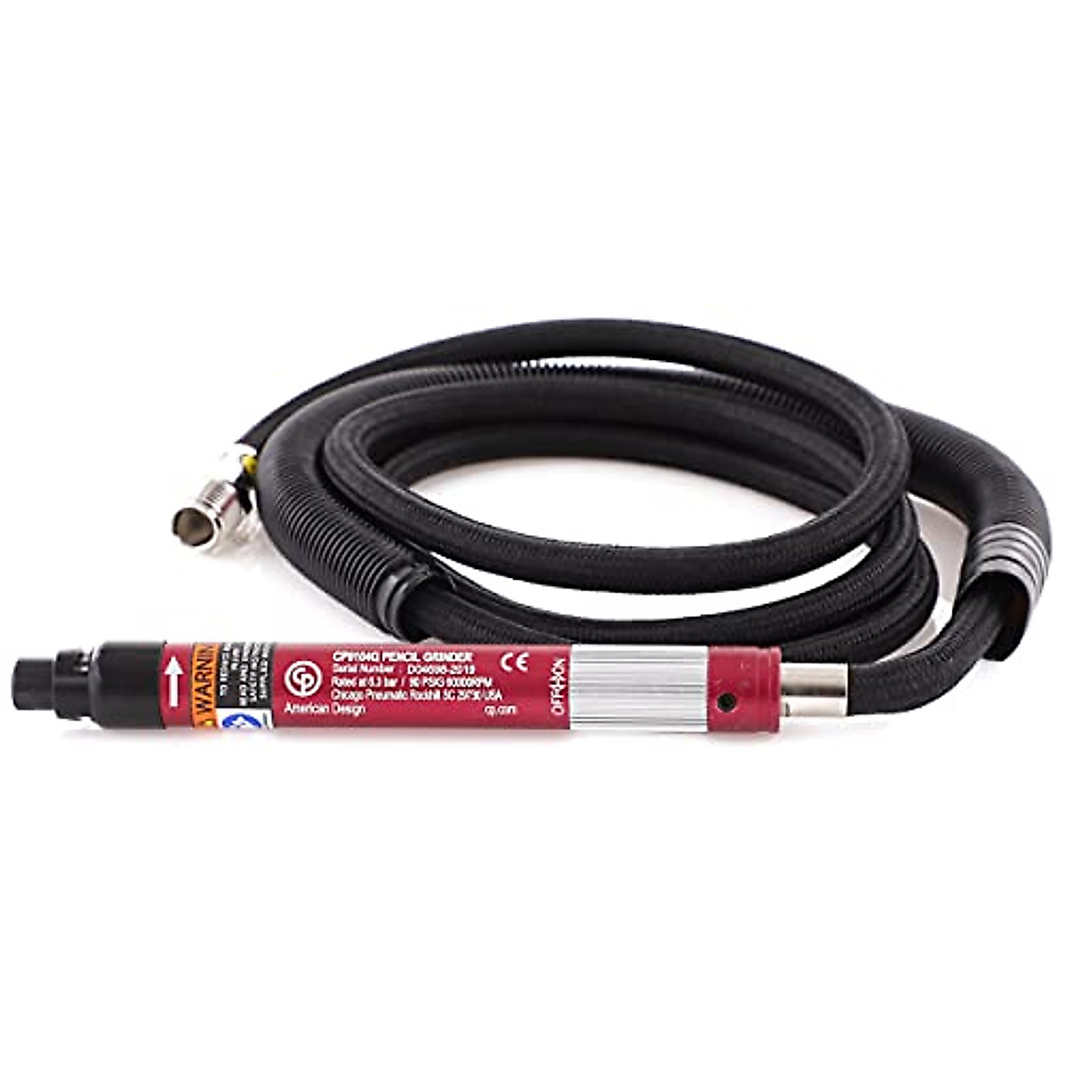 Chicago Pneumatic CP9104Q - Air Pencil Die Grinder Tool, Welder, Woodworking, Automotive Car Detailing, Stainless Steel Polisher, Heavy Duty, 1/8 Inch (3mm), 0.05 HP / 40 W - 60000 RPM, 0.25 , Red