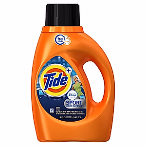 Tide Plus Febreze Freshness Sport High Efficiency Liquid Laundry Detergent - 46 oz - Active Fresh