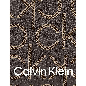 Calvin Klein Reyna Crossbody, Brown/Khaki/Black Logo