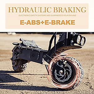 JGH 6000W 40Ah Dual Motor Electric Scooter Adults with Seat, Max 55 MPH Fast Off Road Electric Scooter, Max 75 Miles Range E Scooter, Foldable 11" Fat tire All-Terrain Electric Scooter Max 440lb Load