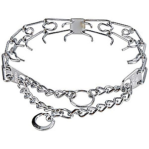 Herm Sprenger Ultra-Plus Prong Dog Training Collar Steel Chrome Plated Dog Prong Collar 3.0 mm x 22", Pinch Collar for Dogs, Dog Correction Collar