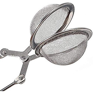 Snap Ball Tea Strainer 3 Pack Tea Infuser with Handle Tea Mesh Infuser Snap Ball Strainer Steep Loose Leaf Tea Infuser Fine Mesh Ball Tea Filter Strainer for Spices and Seasonings