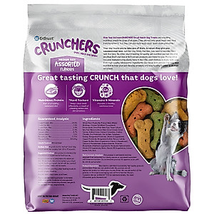 Blue Seal Kent Entrust Crunchers - Medium Dog Treats, Assorted Flavors - Crunchy Oven Baked Biscuits with Premium Ingredients, Healthy Snack, Ideal for Training - Made in USA, 3.5-Pound Bag