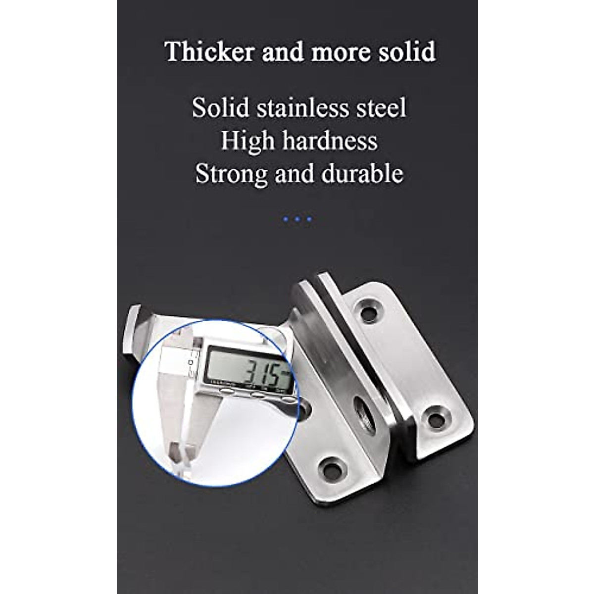Combi Bolt Door Lock ，Sliding Door Lock ， Sliding Bolt Door Locks Padlock, Stainless Steel Door Latch, 90 Degree Door Buckle for Cabinet, Bar, Closet, (Size:49mm) (Size : 70mm) ( Size : 70mm ( Size :