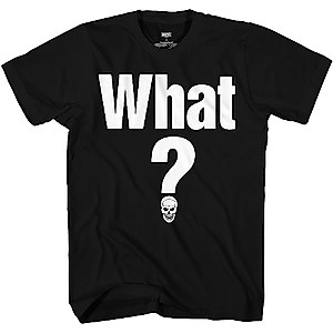 WWE Stone Cold Steve Austin What? Wrestling Adult T-Shirt(XL, What)