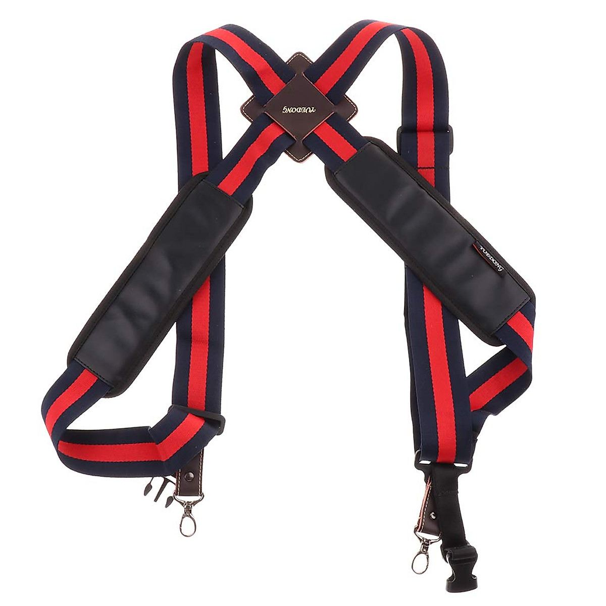 KLIZZA Replacement African Djembe Shoulder Strap Belt for Drummer Stage Performance - Red