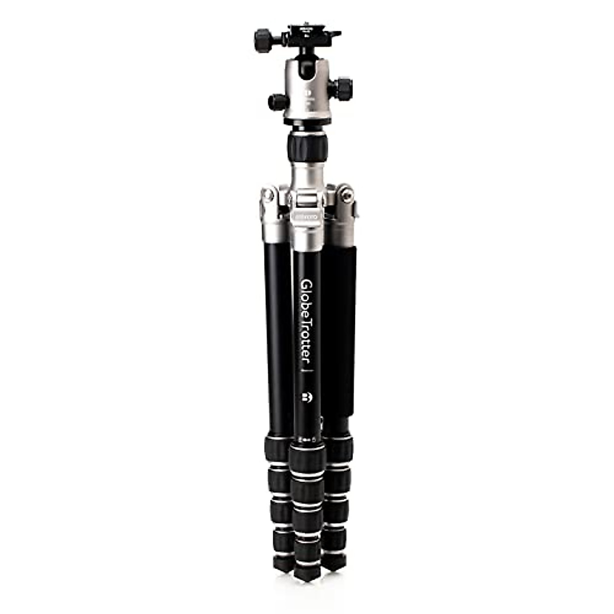 Benro MeFOTO Globetrotter Travel Tripod, Ballhead and Monopod in Titanium, 2 Series Aluminum Legs, 4 Leg Sections, Twist Leg Locks, Padded Carrying Case (BMGTATTN)