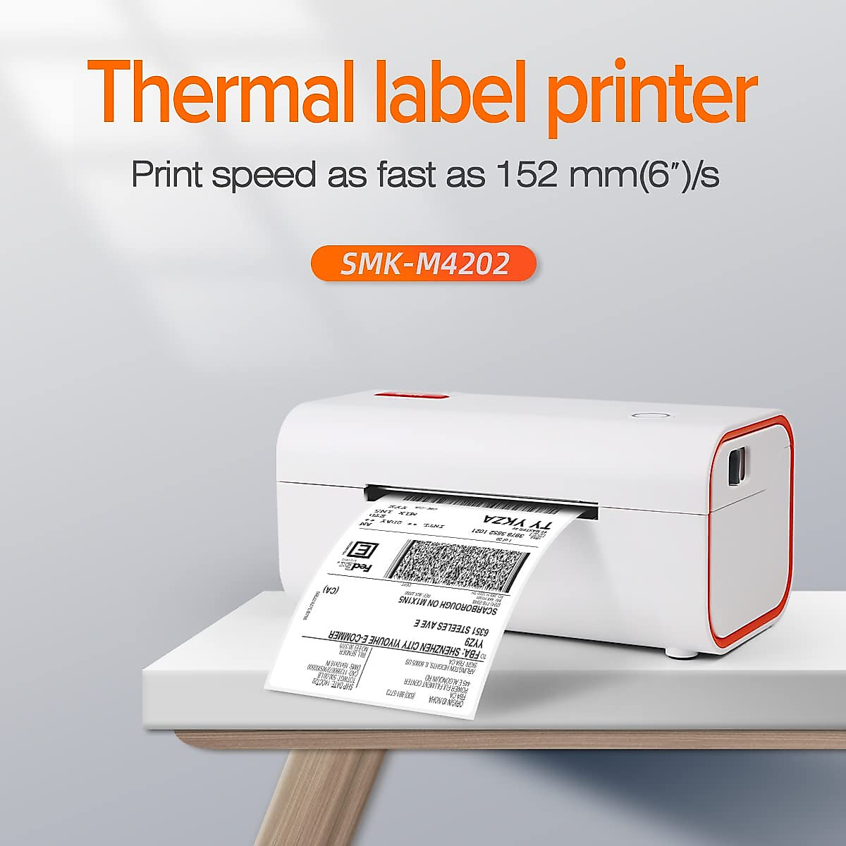 Fangtek Thermal Shipping Label Printer - Commercial Grade Direct Thermal High Speed Printer - Compatible with Amazon, Ebay, Etsy- 4×6 Thermal Printer