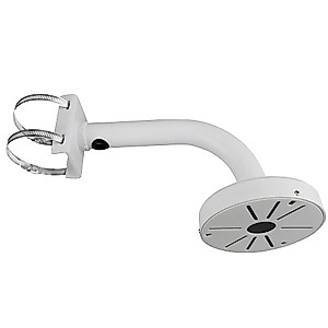 compcctv Dome Camera Universal Heavy-Duty Outdoor Security Camera Pole Mount Bracket Universal Security Camera CCTV Security Camera Mount Bracket (1 Pack)(30mm-200mm)