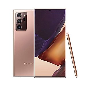 SAMSUNG Galaxy Note 20 Ultra 5G Cell Phone, Factory Unlocked Android Smartphone, 128GB, S Pen Included, Mobile Gaming, 6.9” Infinity-O Display Screen, Long Battery Life, US Version, Mystic Bronze