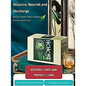 Everyday Nourishing Liver Tea - Natural and Additive-Free Tea for People with Poor Lifestyle Habits,Tian Tian Qing Da Cha Tea. (2 box / 12 packs)