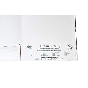 Black and Gray Sheet Music Folder for Band and Orchestra