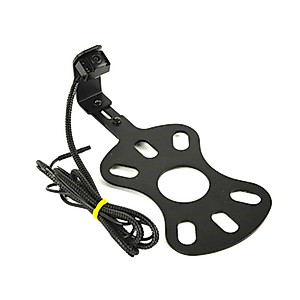 Brandmotion 9002-8857V2 Rear Vision System with CMOS Infrared Camera and Adjustable Bracket for 2007-2018 Jeep Wrangler JK with Factory Display