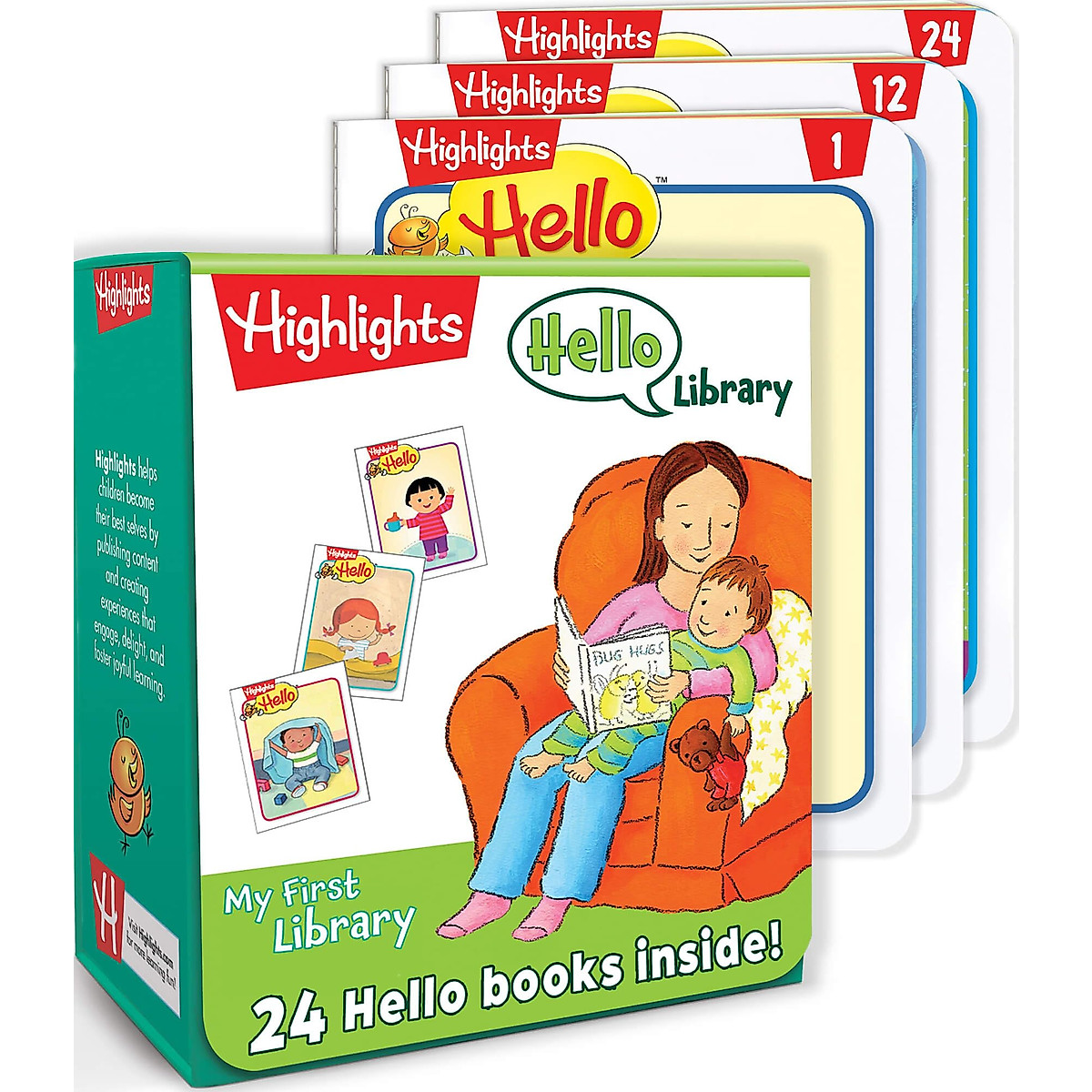 Highlights for Children Hello Library Early Learning Books for Babies and Toddlers Ages 0-3, 24-Book Box Set