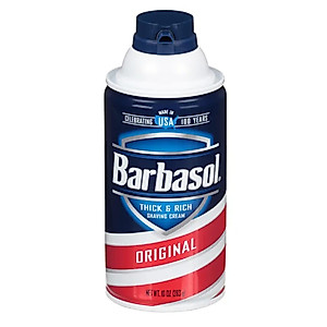 Barbasol Thick & Rich Shaving Cream, Original 10 oz (Value Pack of 3)
