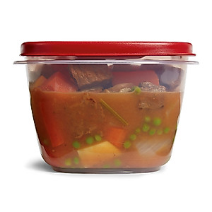 Rubbermaid Easy Find Lids Food Storage Containers, Racer Red, 40-Piece Set