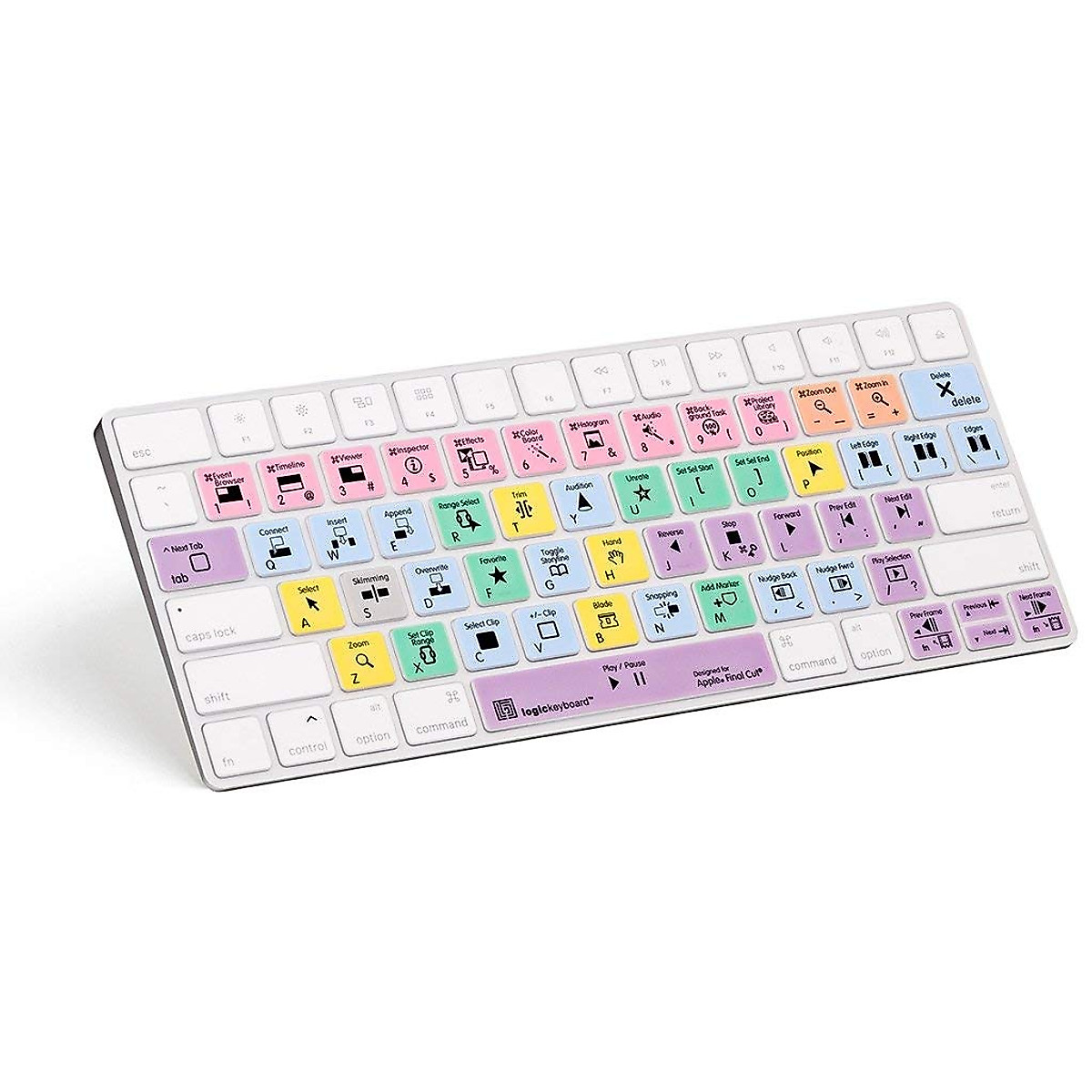Logickeyboard LogicSkin compatible with Apple Final Cut Pro X keyboard- Part Number LK-LS-FCPX10-MAGC (Renewed)