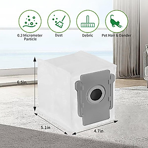 Amyehouse Brush Hepa Filter Accessory Kit Replacement Compatible with Roomba I & J Series i1 i3 i4 i6 i7 i8 J7 J5 J6 J8 J9 Including 2 Extractor 10 Filters 10 Side Brush & 5 Bags
